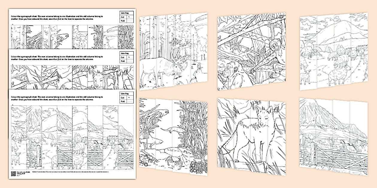 World Wildlife Day Agamographs Colouring Pages - Twinkl