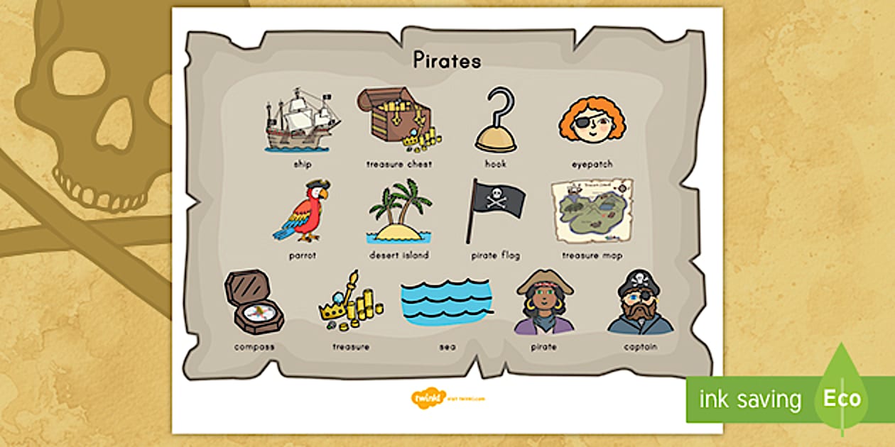 Pirate Word Mat