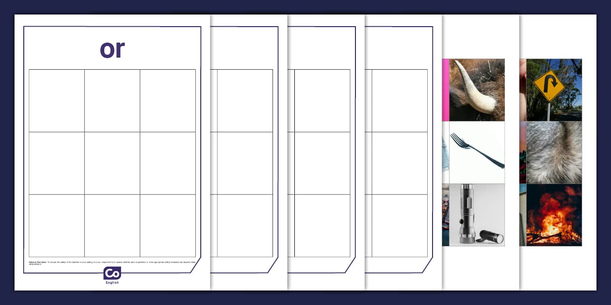 Reinforcing Sounds: 'or', 'ur', 'ow' and 'oi' Sorting Cards