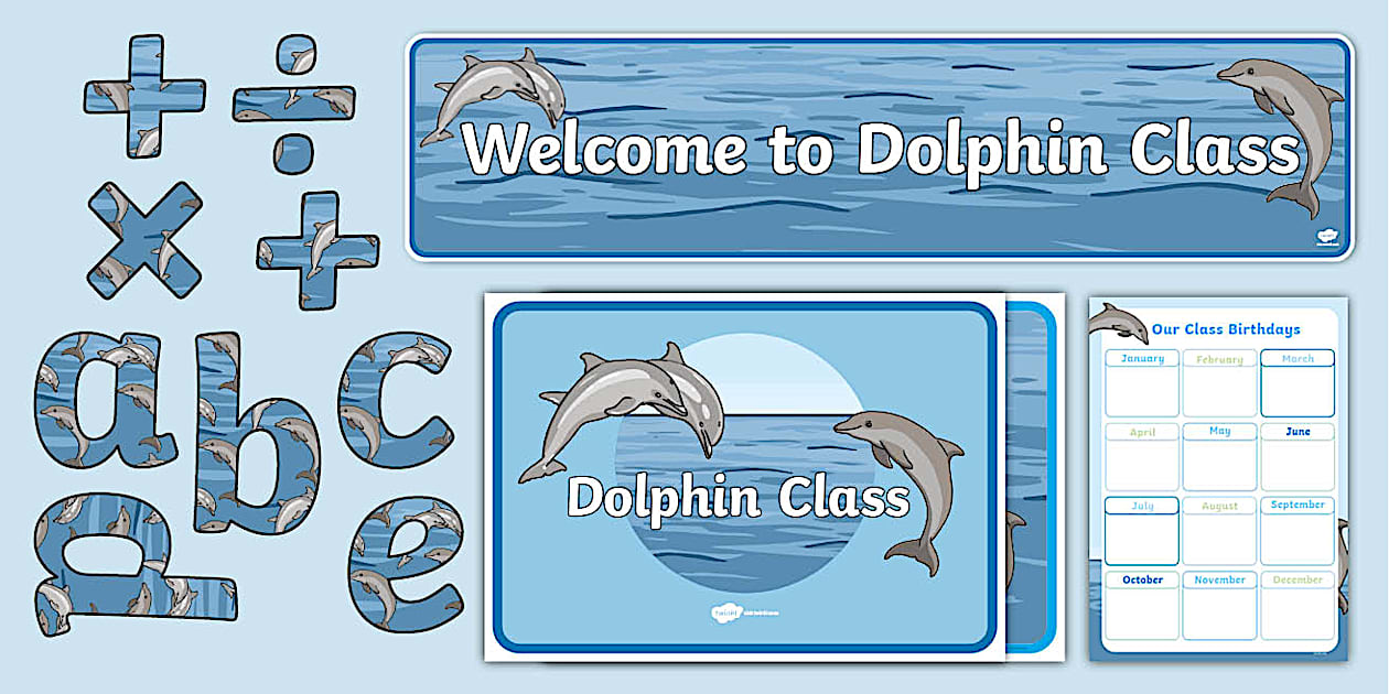 👉 Dolphin Classroom Display Pack (teacher made) - Twinkl