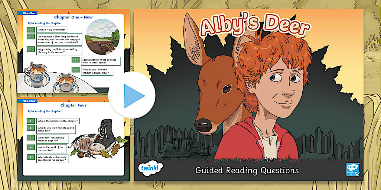 'Alby's Deer' Guided Reading Questions KS2 PowerPoint