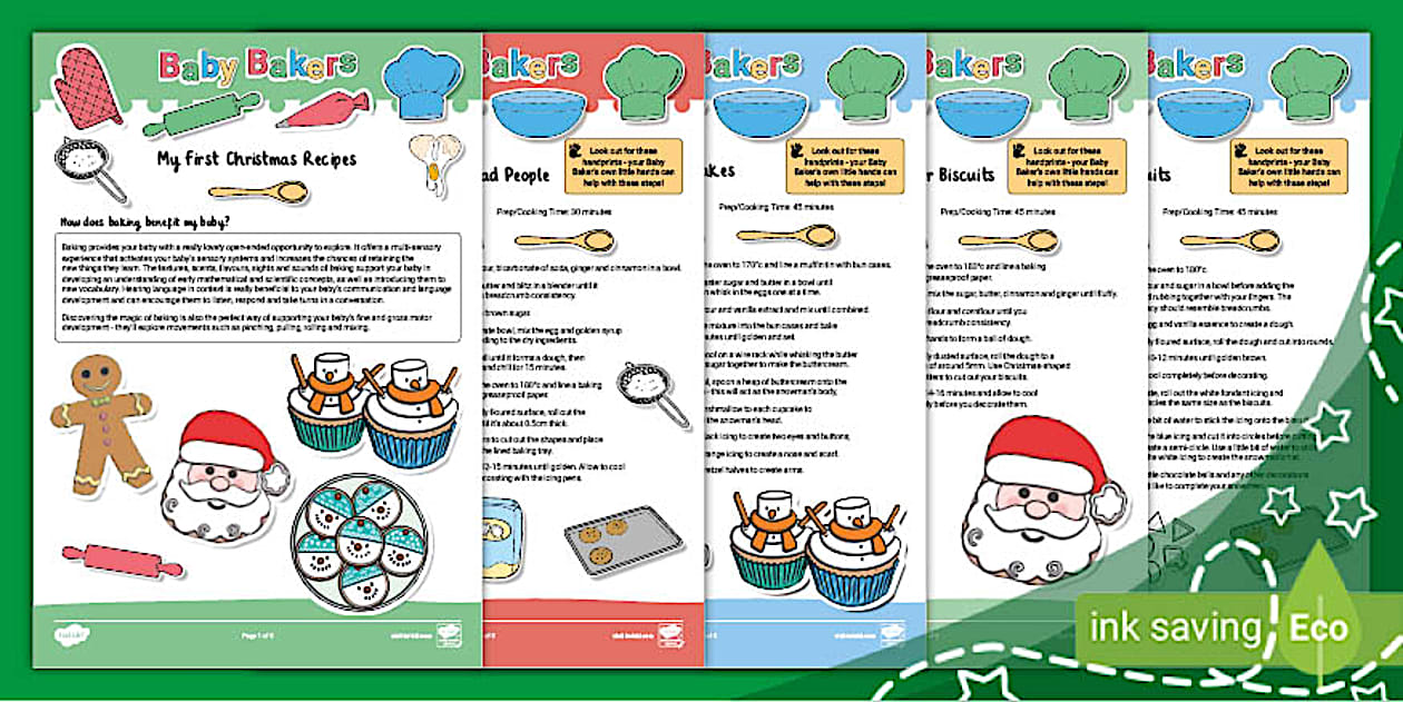 FREE! - Baby Bakers - My First Christmas Recipes - Twinkl