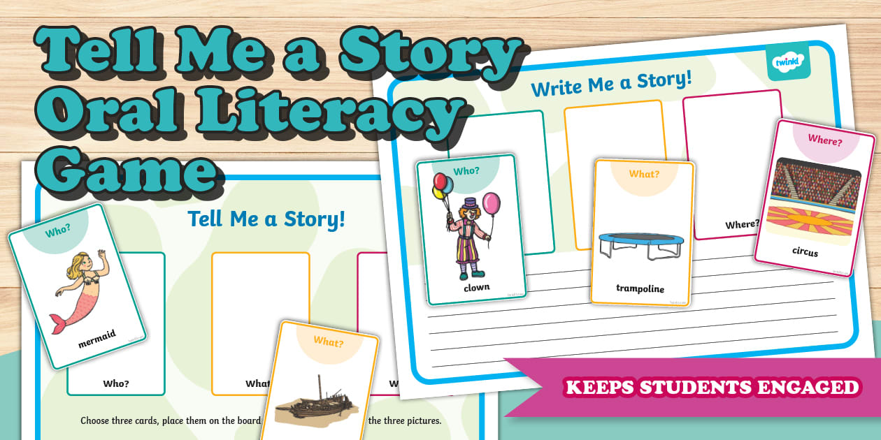 Tell Me a Story Cards | Oral Literacy Game