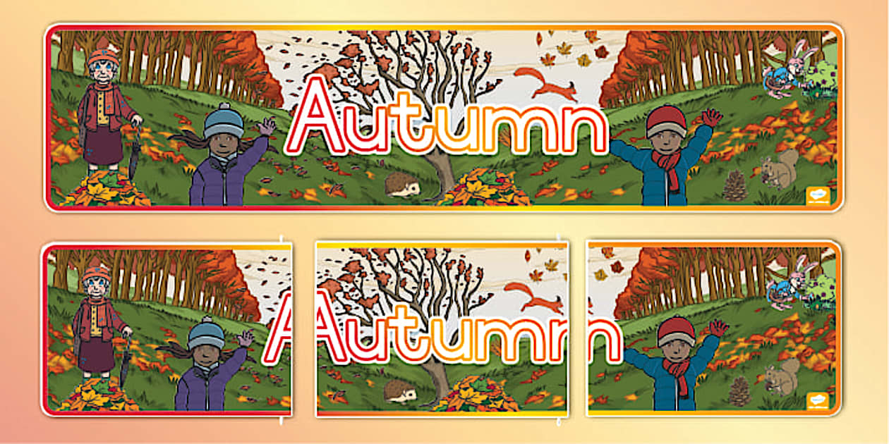 Autumn Banner (teacher made) - Twinkl