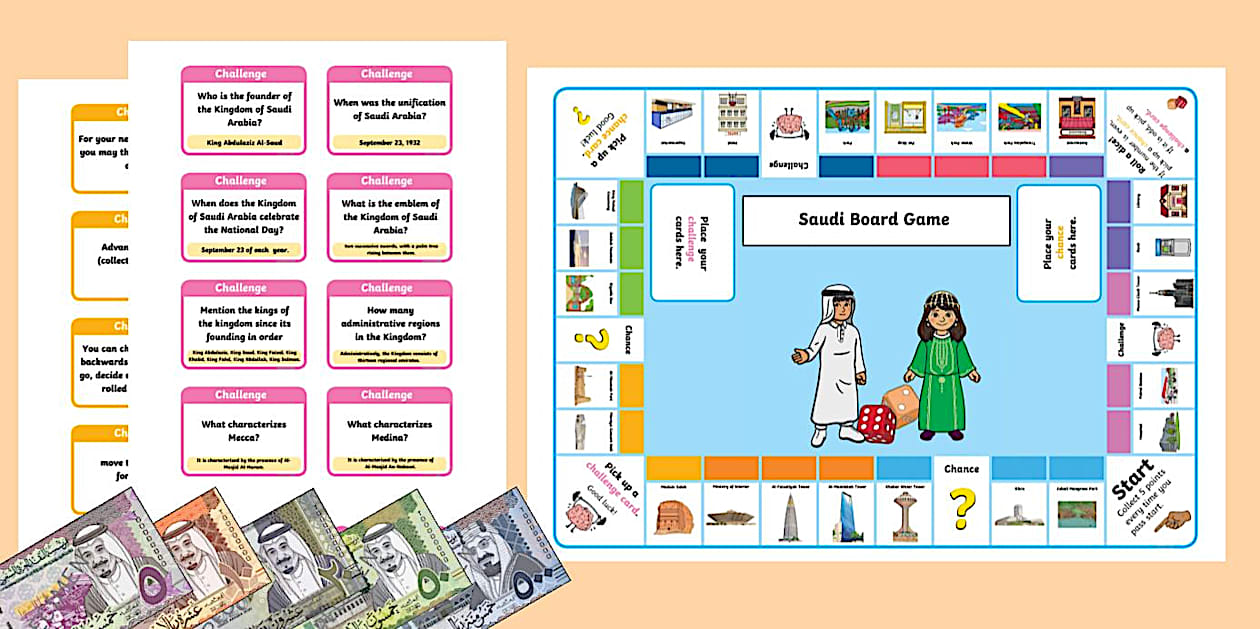 Saudi Board Game (teacher made) - Twinkl