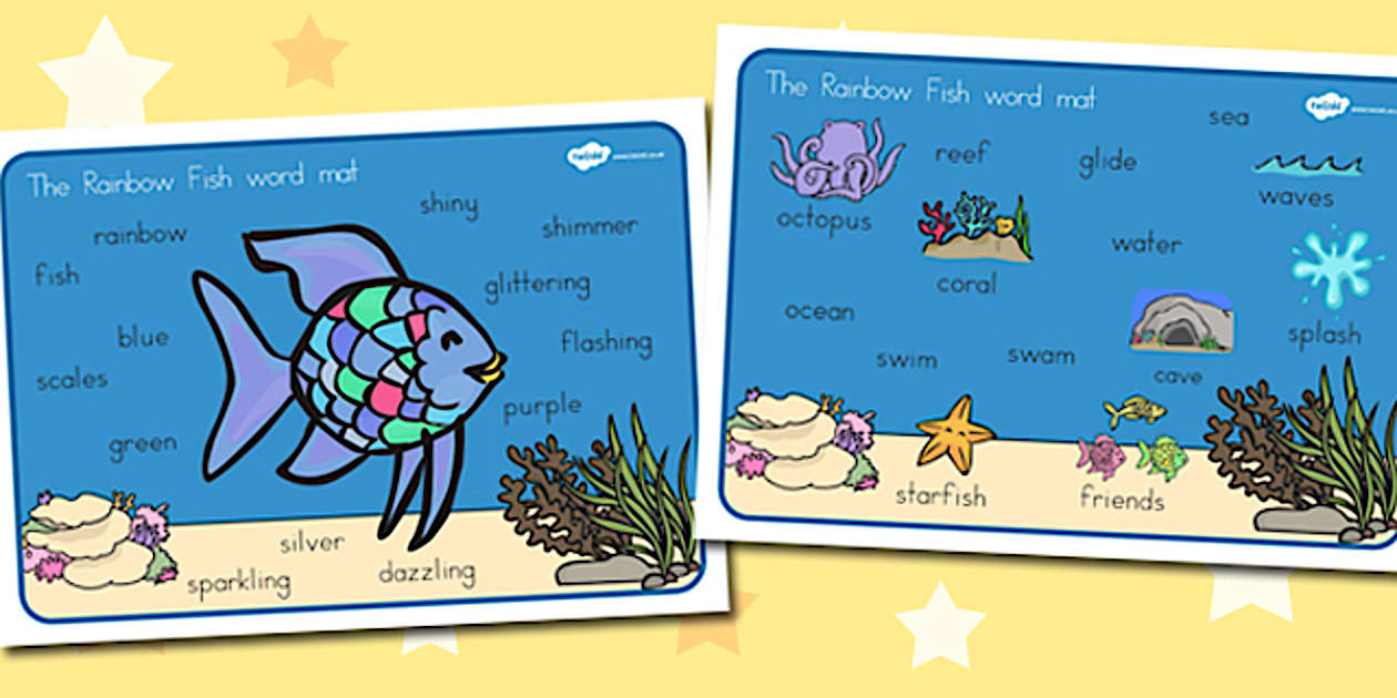'The Rainbow Fish' - Vocabulary Words - Teaching Support