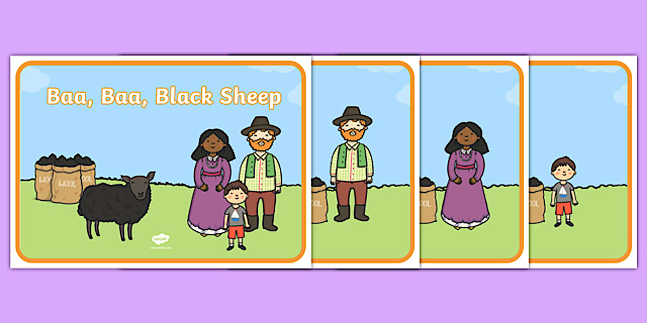 Baa, Baa, Black Sheep Story Sequencing Cards - Twinkl