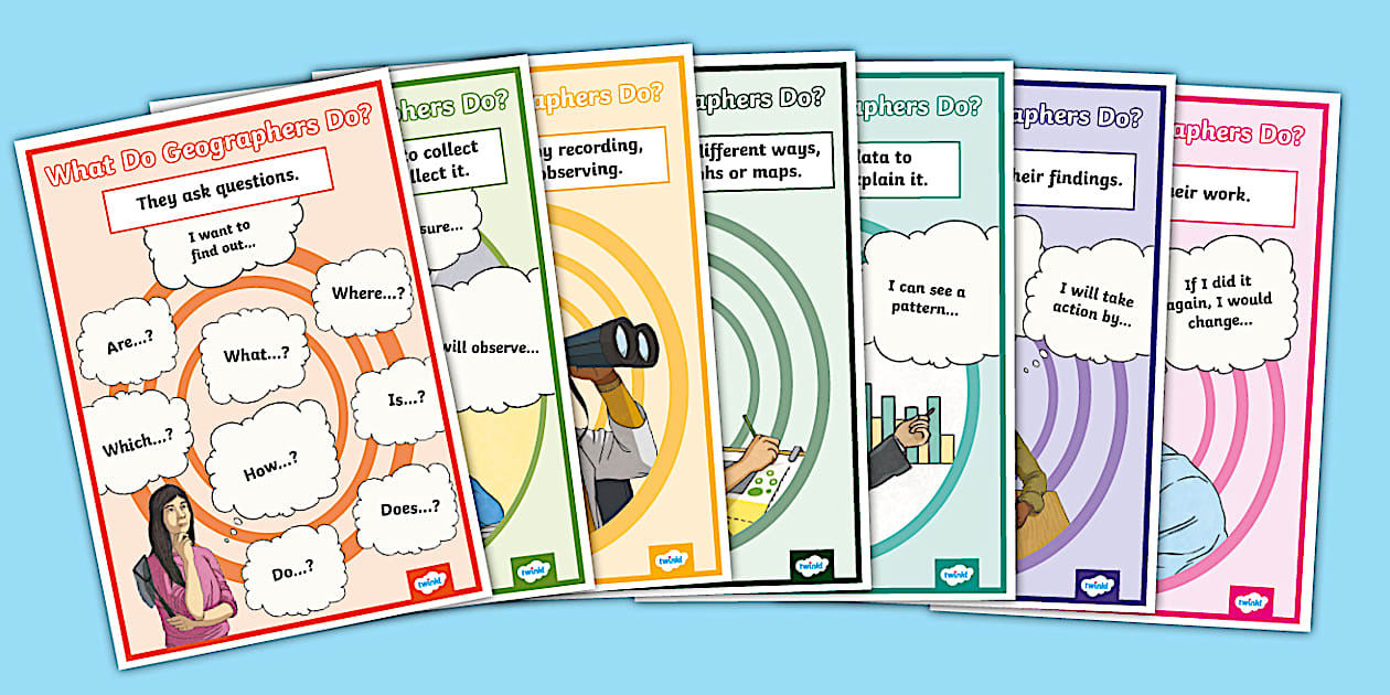 What Do Geographers Do? Posters - Twinkl - KS2 - Twinkl