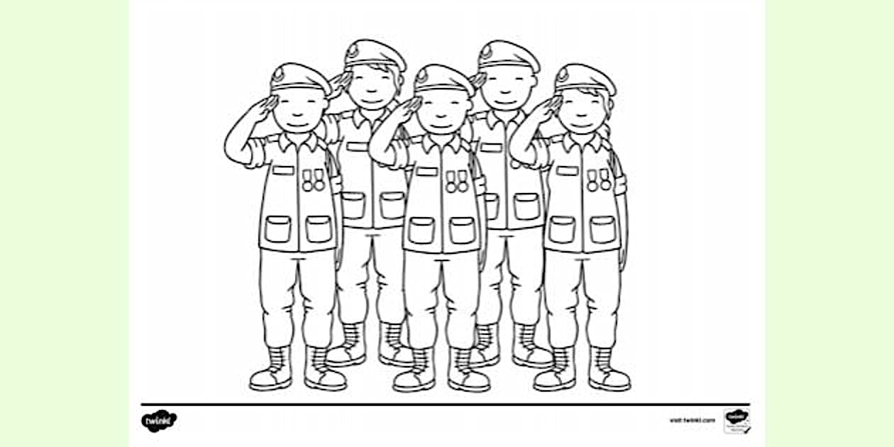 Army Colouring | Colouring Sheets (teacher made) - Twinkl