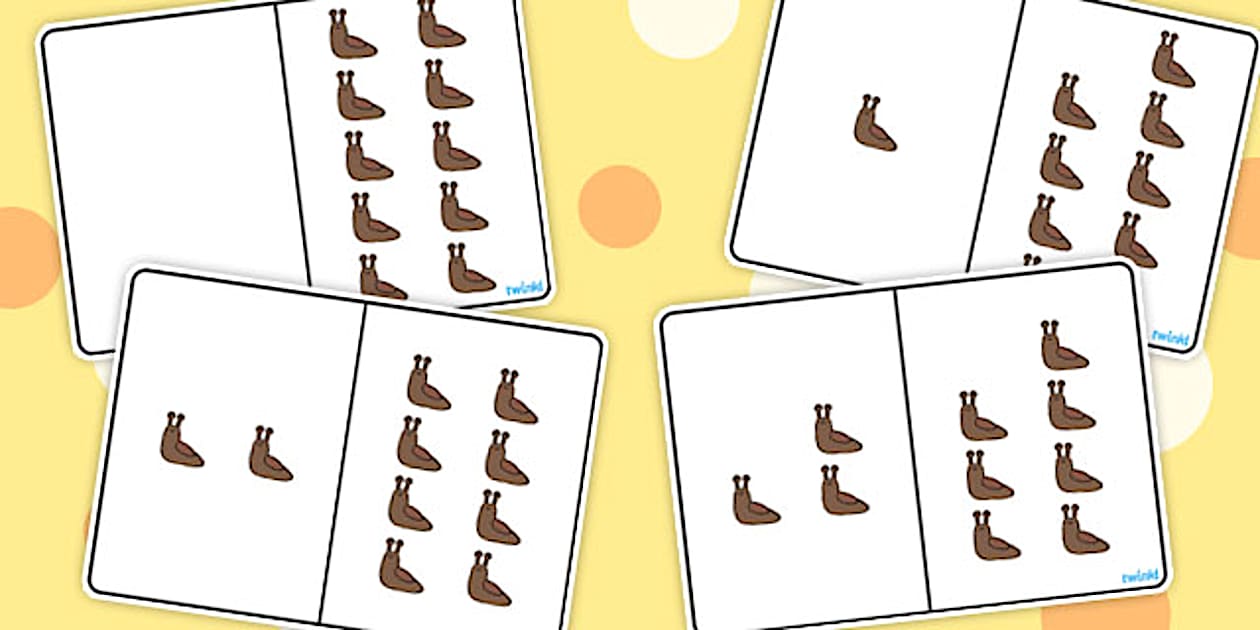 Slug Counting Number Bonds to 10 (teacher made) - Twinkl