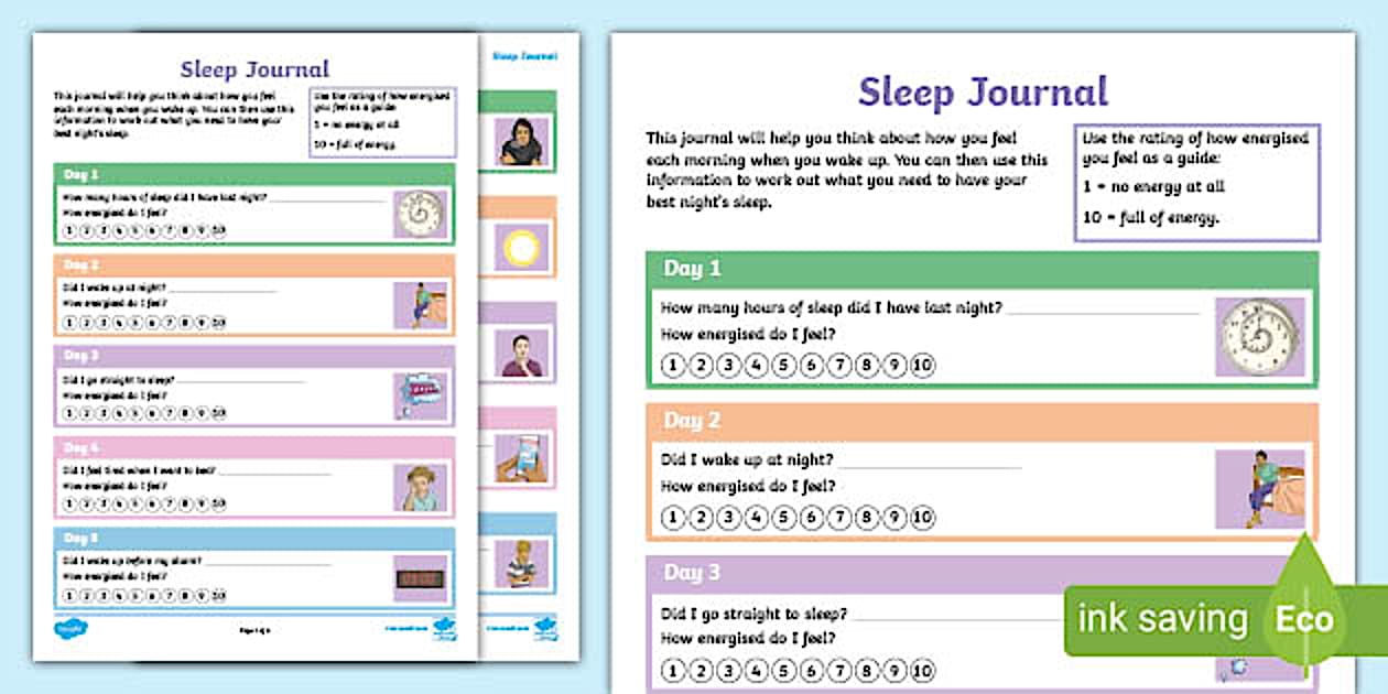 Sleep Journal (teacher made) - Twinkl