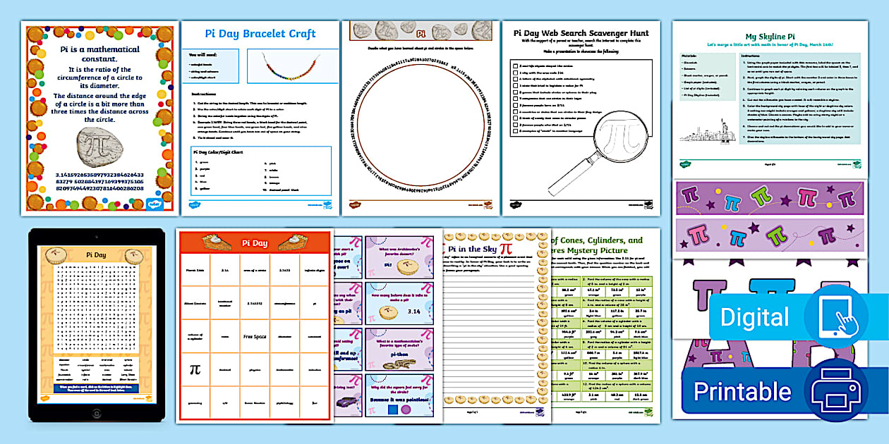 FREE Pi Day Activity Pack (teacher made) - Twinkl