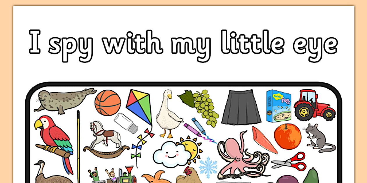 I Spy With My Little Eye Activity 4 (teacher made) - Twinkl