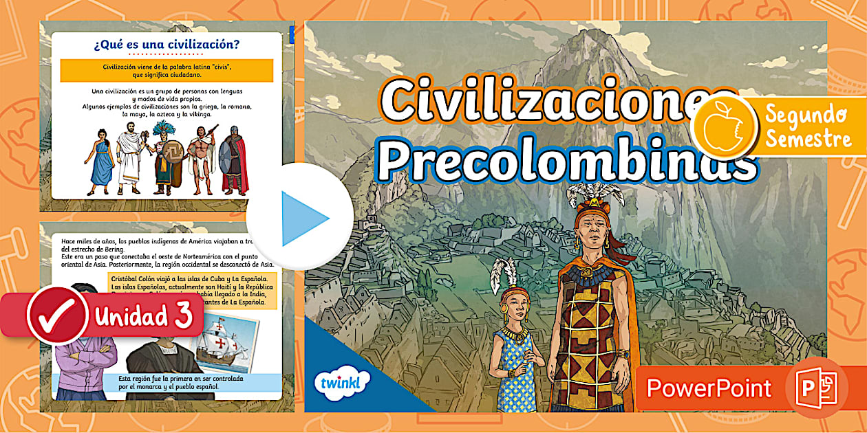 PowerPoint Civilizaciones Precolombinas - Twinkl