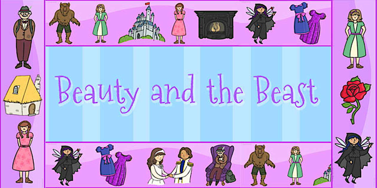 Beauty and the Beast Display Borders (teacher made) - Twinkl
