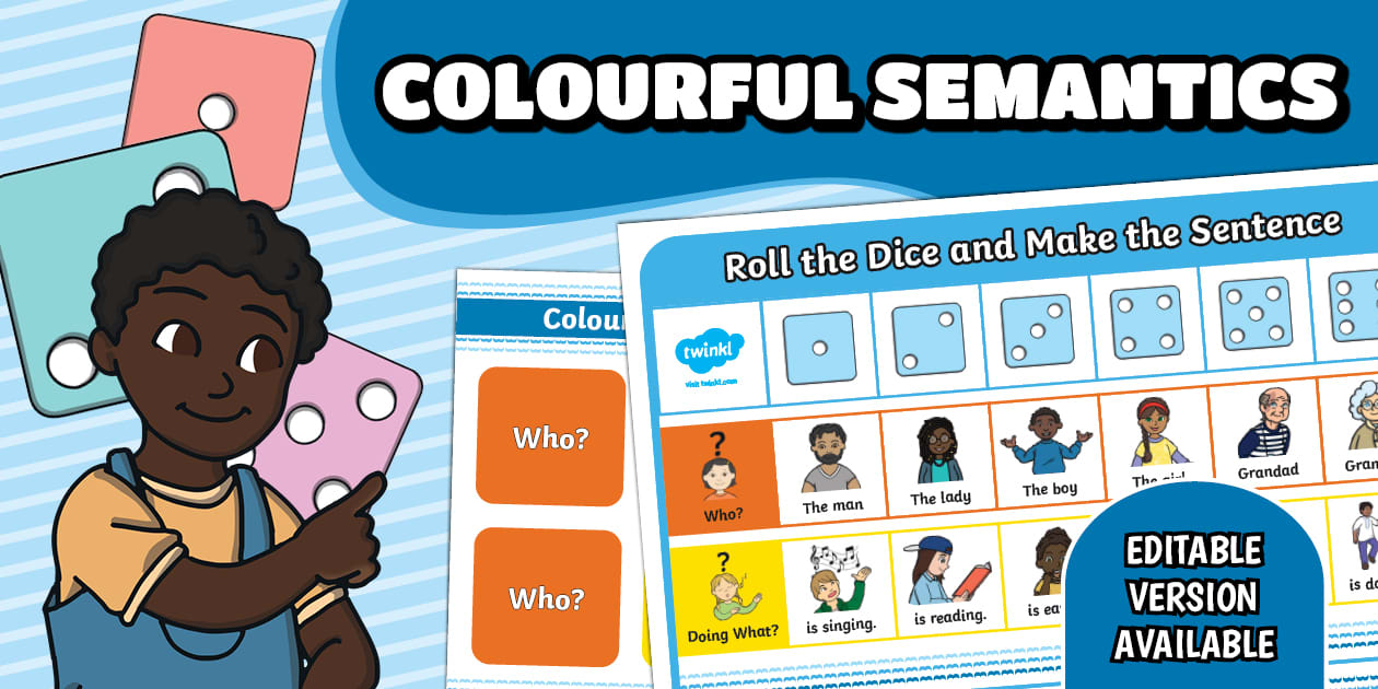Colourful Semantics Sentence Board Games