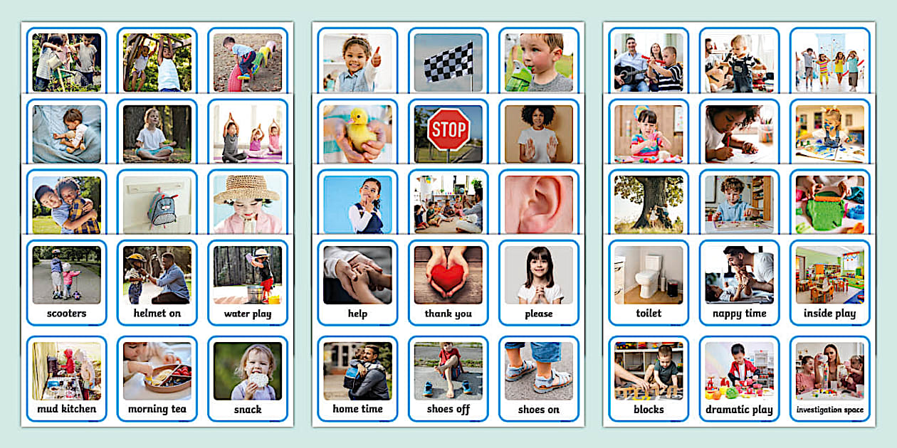 Editable EYLF Visual Timetable with Photos - Twinkl