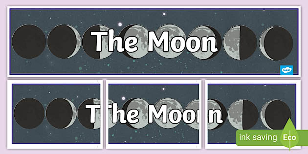 KS2 Moon Banner - Printable Moon Banner for Classrooms