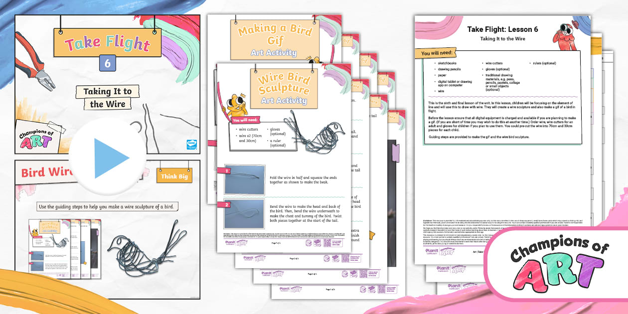Champions of Art: UKS2 Take Flight - Lesson 6 - Twinkl