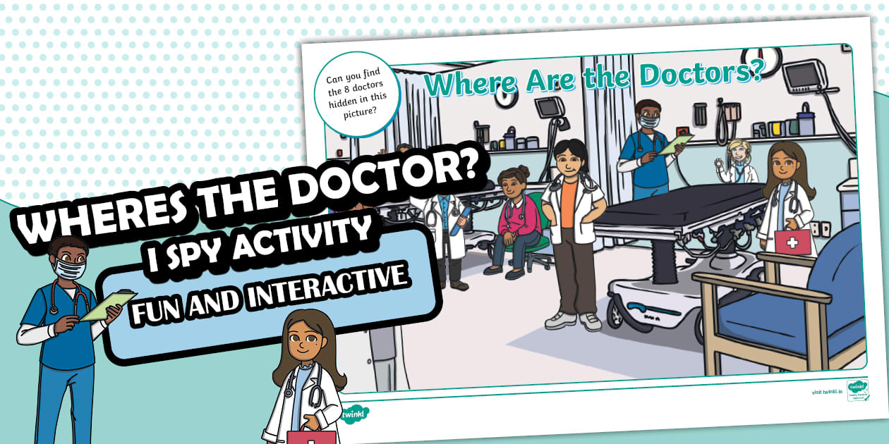 * NEW * Where's the Doctor? I Spy Activity