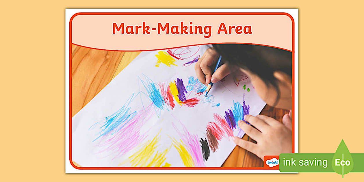 👉 Mark-Making Area Photo Sign (teacher made) - Twinkl