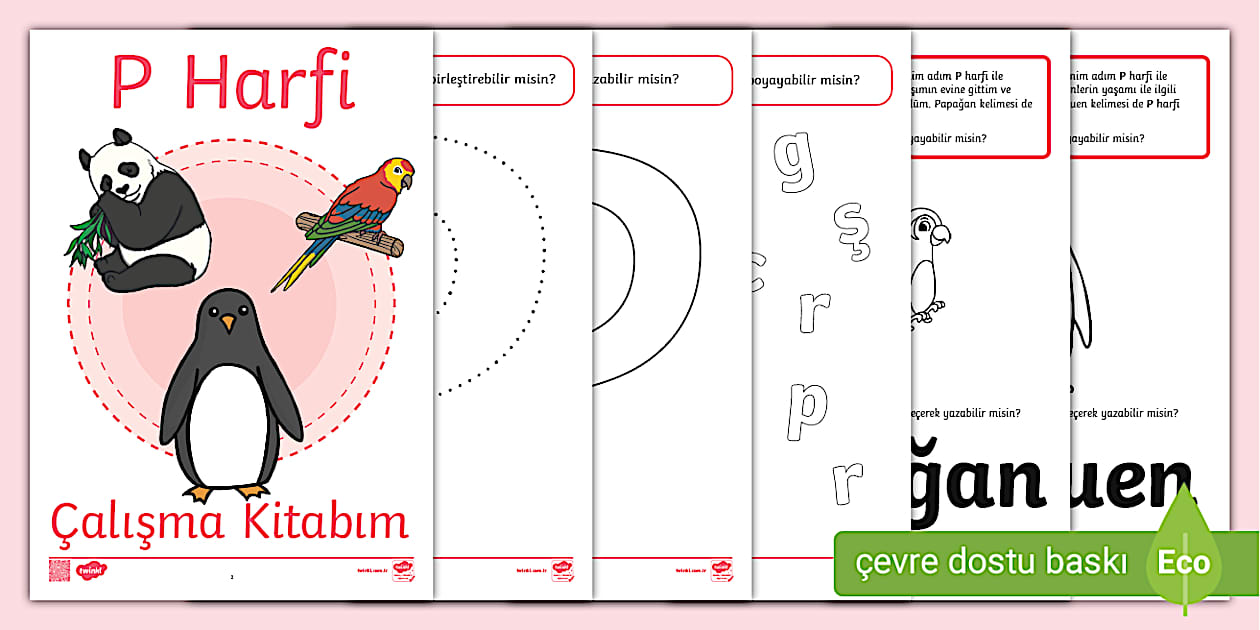 P Harfi Çalışma Kitabım (teacher made) - Twinkl