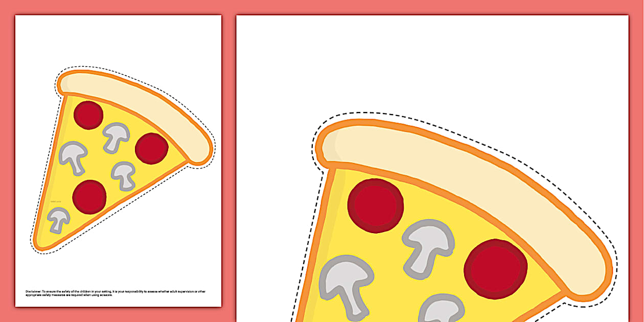 Pizza Emoticon Cut-Out