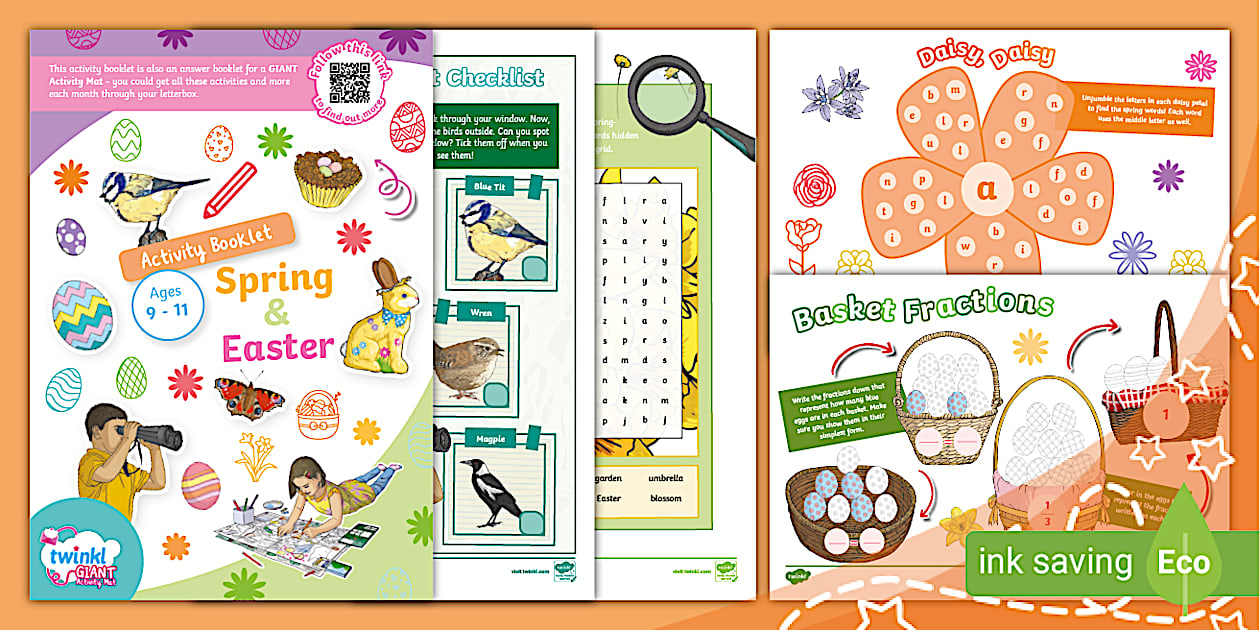 Spring and Easter Activity Booklet (Ages 9 - 11) - Twinkl