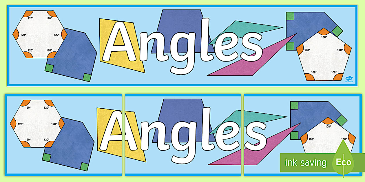 Angles Display Banner-Scottish (teacher made) - Twinkl