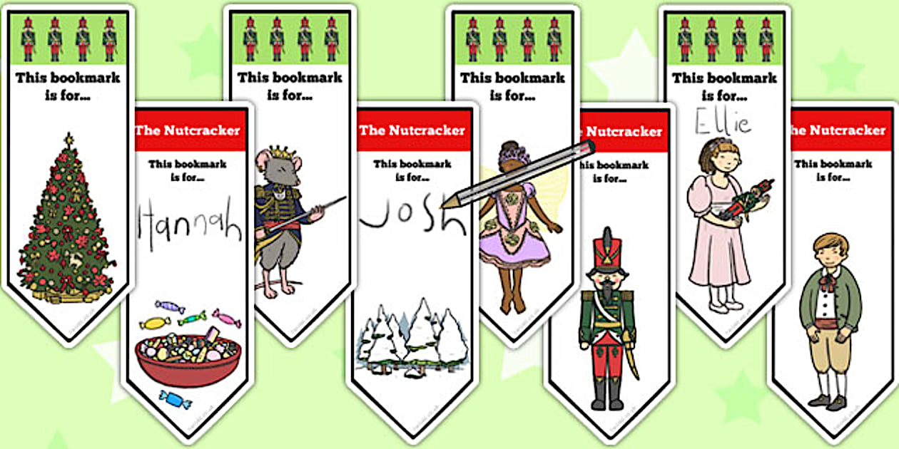 The Nutcracker Editable Bookmarks - Twinkl