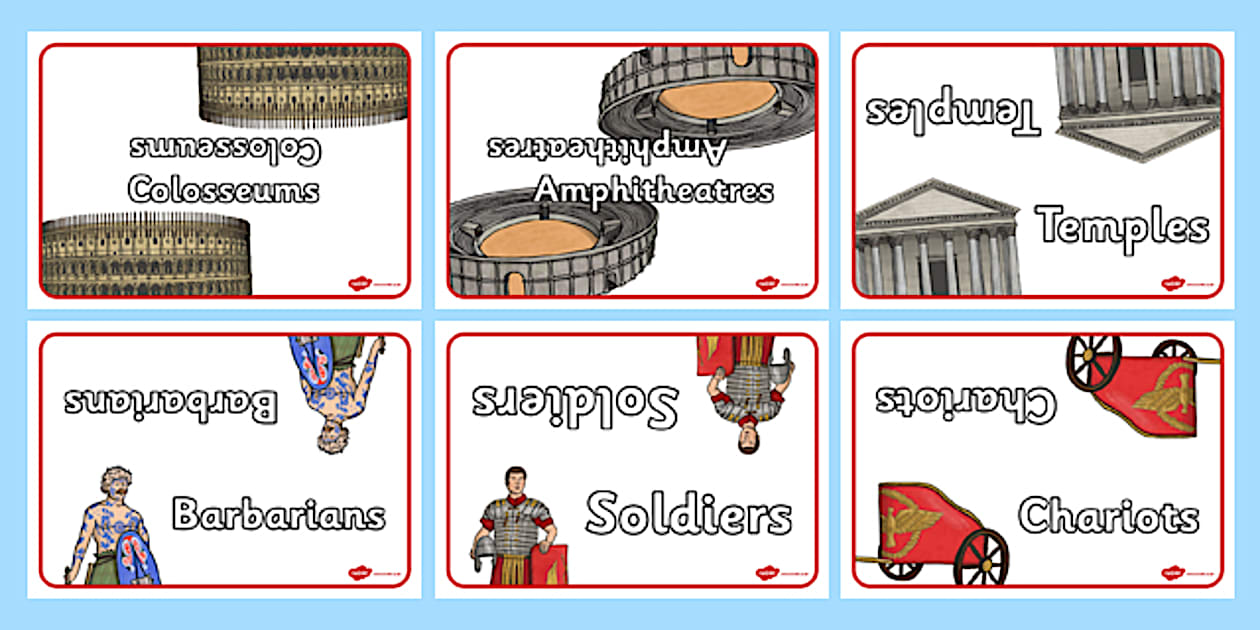 Dyslexic Roman Table Group Signs (teacher made) - Twinkl