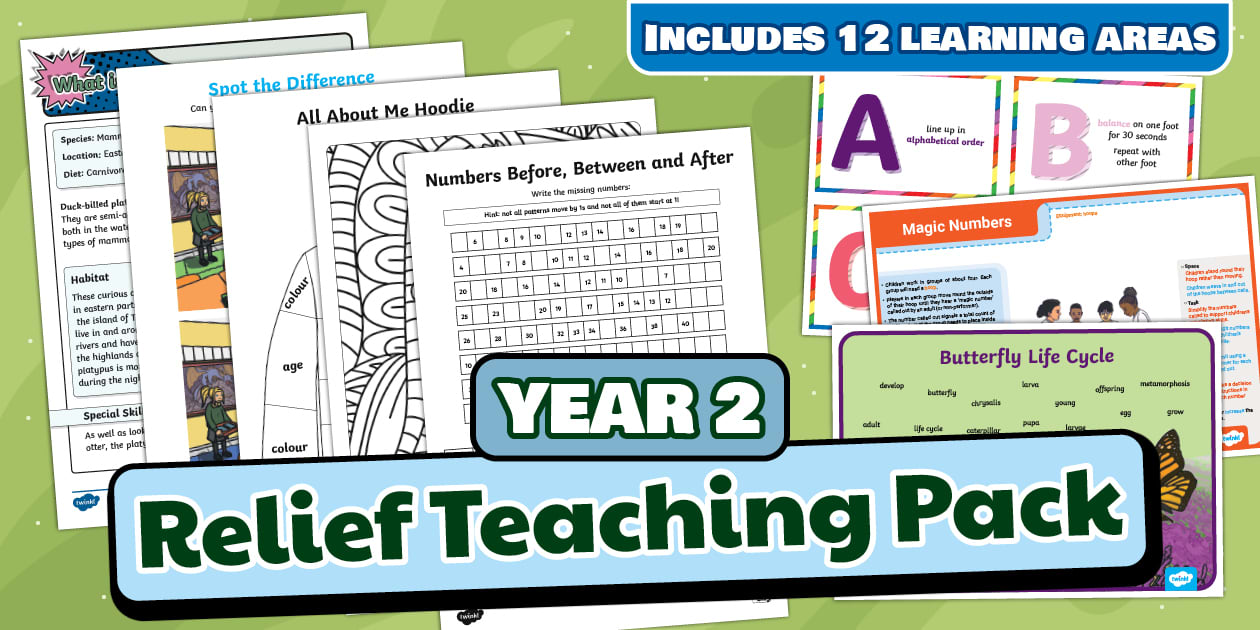 Year 2 Relief Teaching Pack | Ready to Teach All Subjects