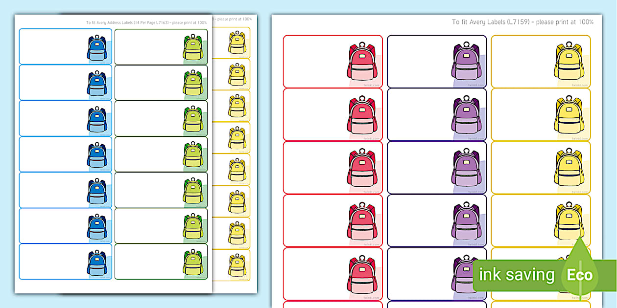 First Day of Preschool Name Tag Aistear Stickers