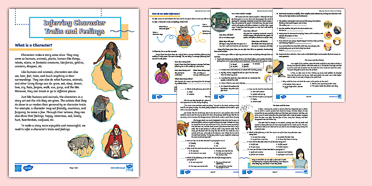 Inferring Character Traits and Feelings | Grade 3 | Twinkl