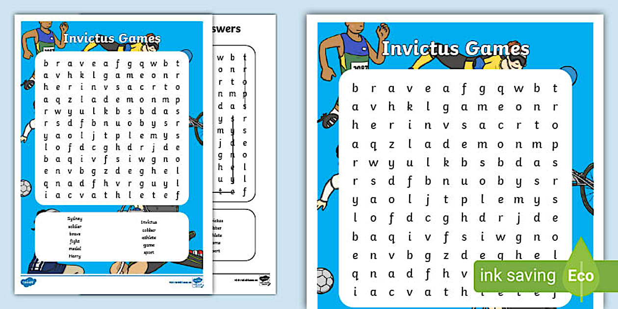 Invictus Games Word Search (teacher made) - Twinkl
