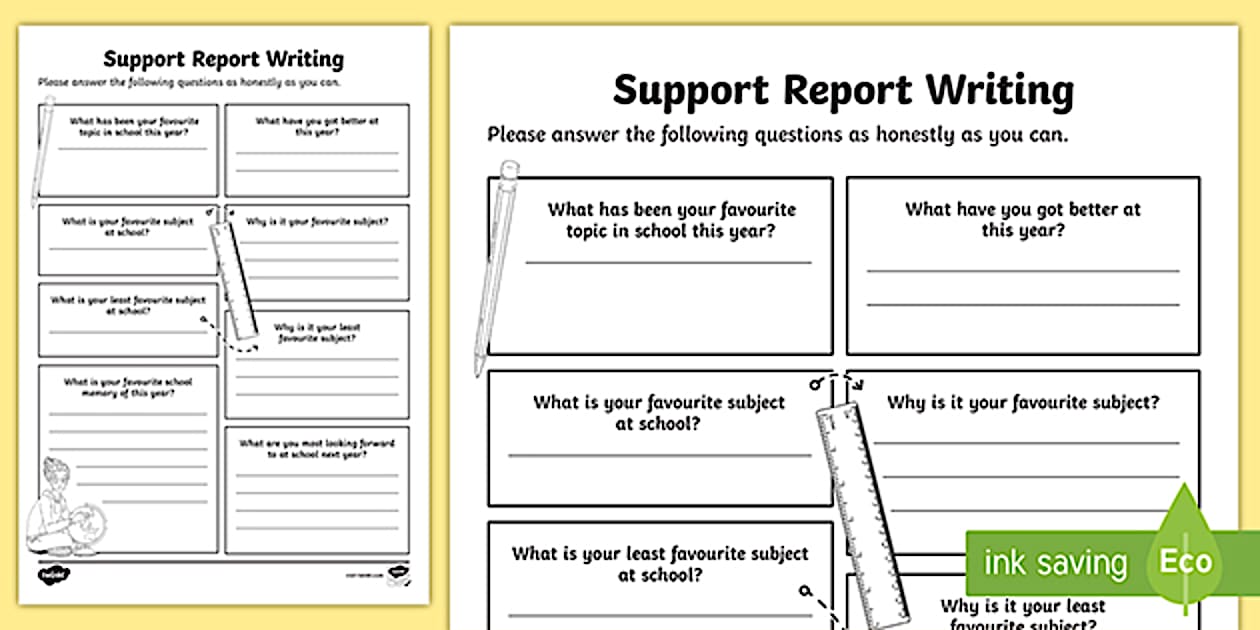Children's Activity to Support Report Writing (teacher made)