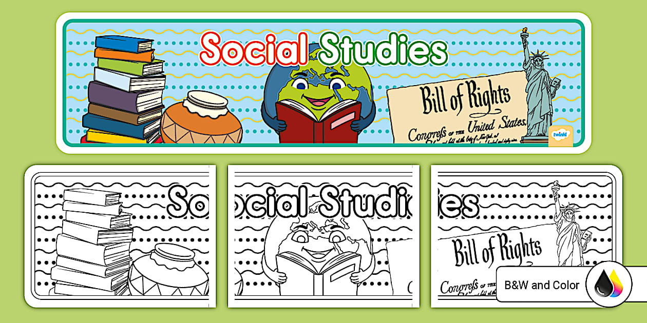 Social Studies Banner (teacher made) - Twinkl