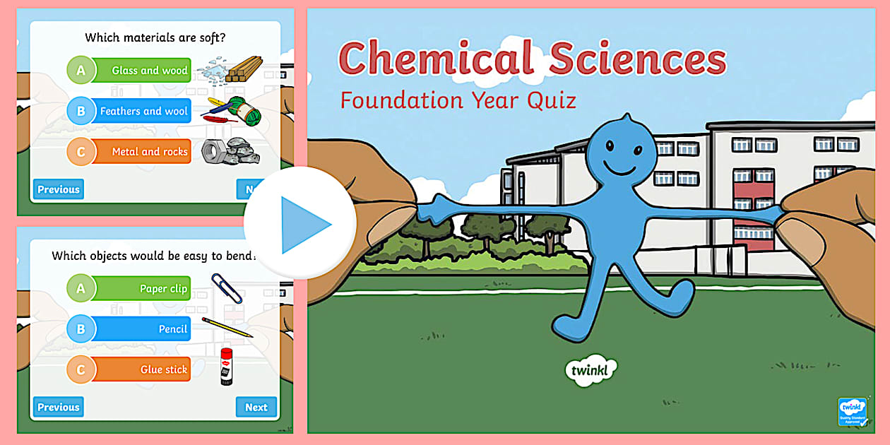 Foundation Year Chemical Sciences Quiz PowerPoint - Twinkl