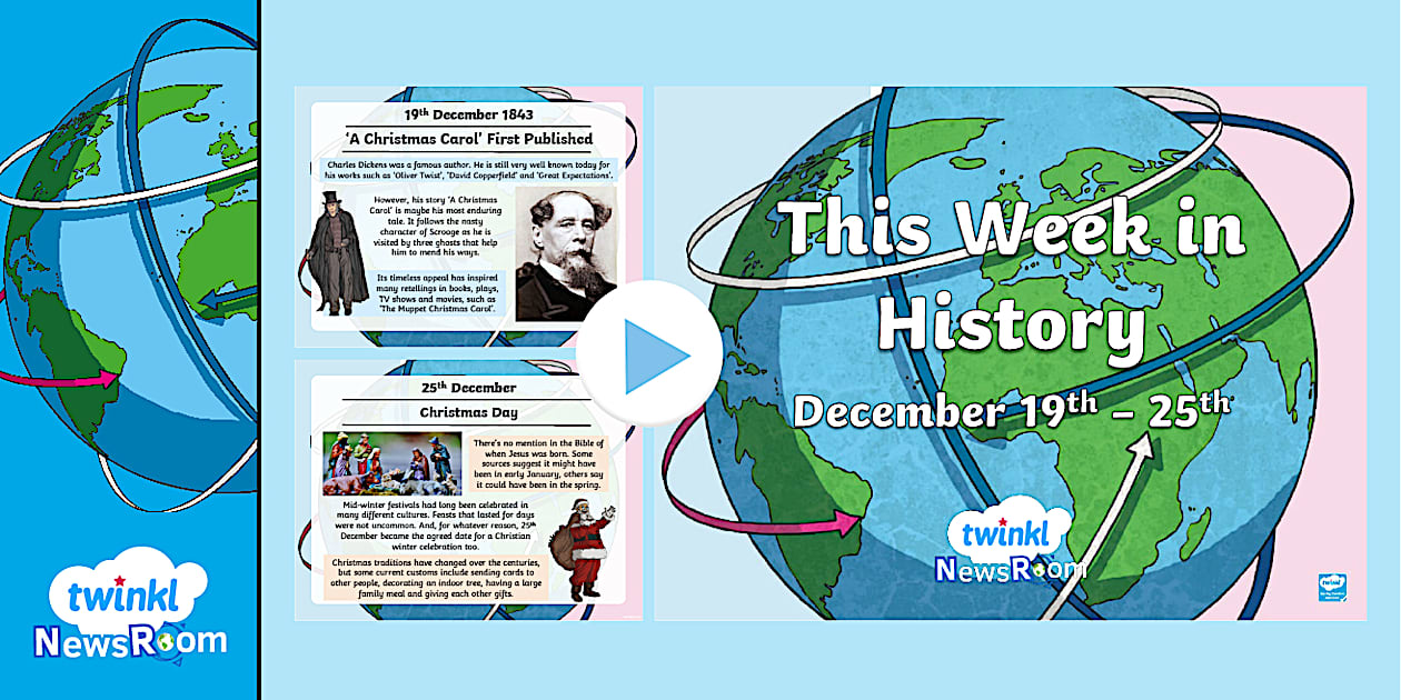 This Week in History: December 19th - 25th 2022 - Twinkl