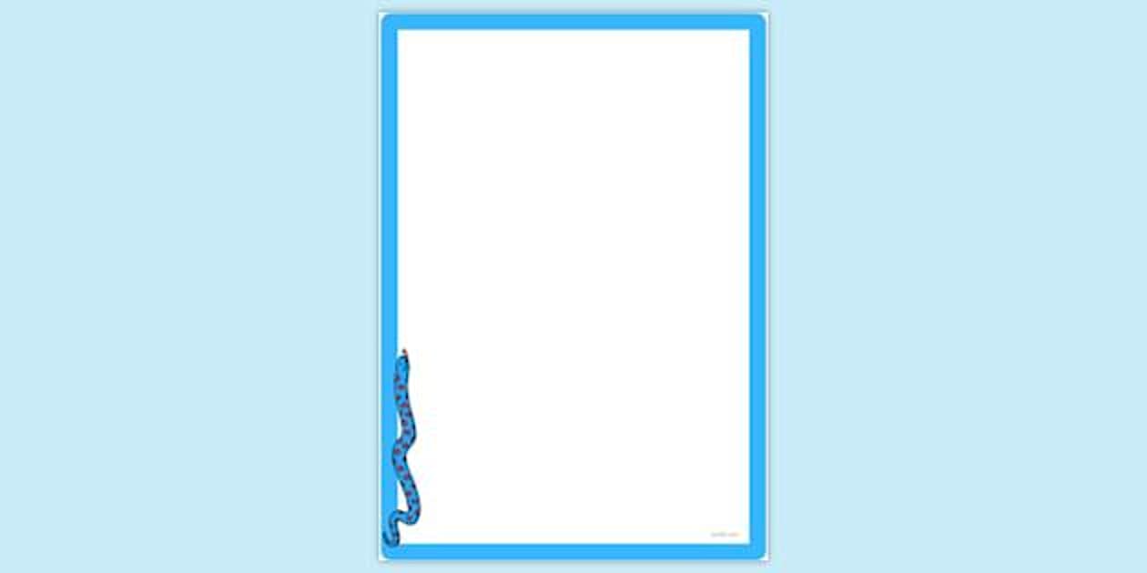 Spotty Snake Page Border | Page Borders | Twinkl
