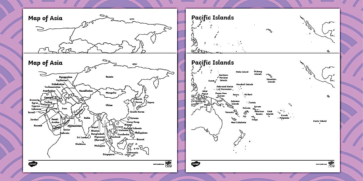 Printable AAPI Map Resource Pack for Kids | Twinkl USA