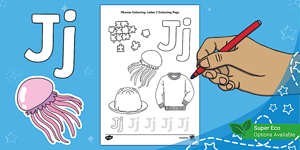 Letter J Phonics Colouring Sheet | Parents Resource