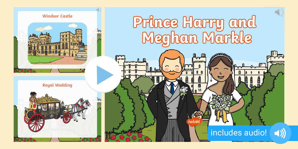Prince Harry and Meghan Markle Audio Flashcards - Twinkl