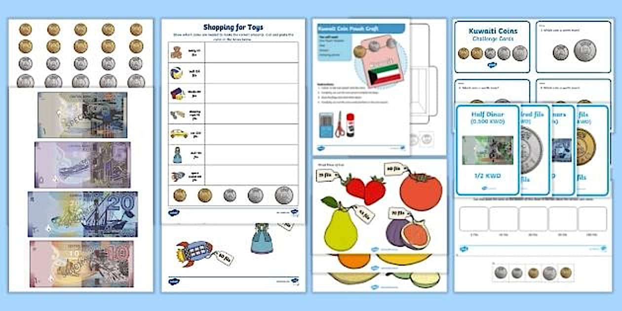 Kuwait Currency Activity Pack - Kuwaiti Money - Twinkl