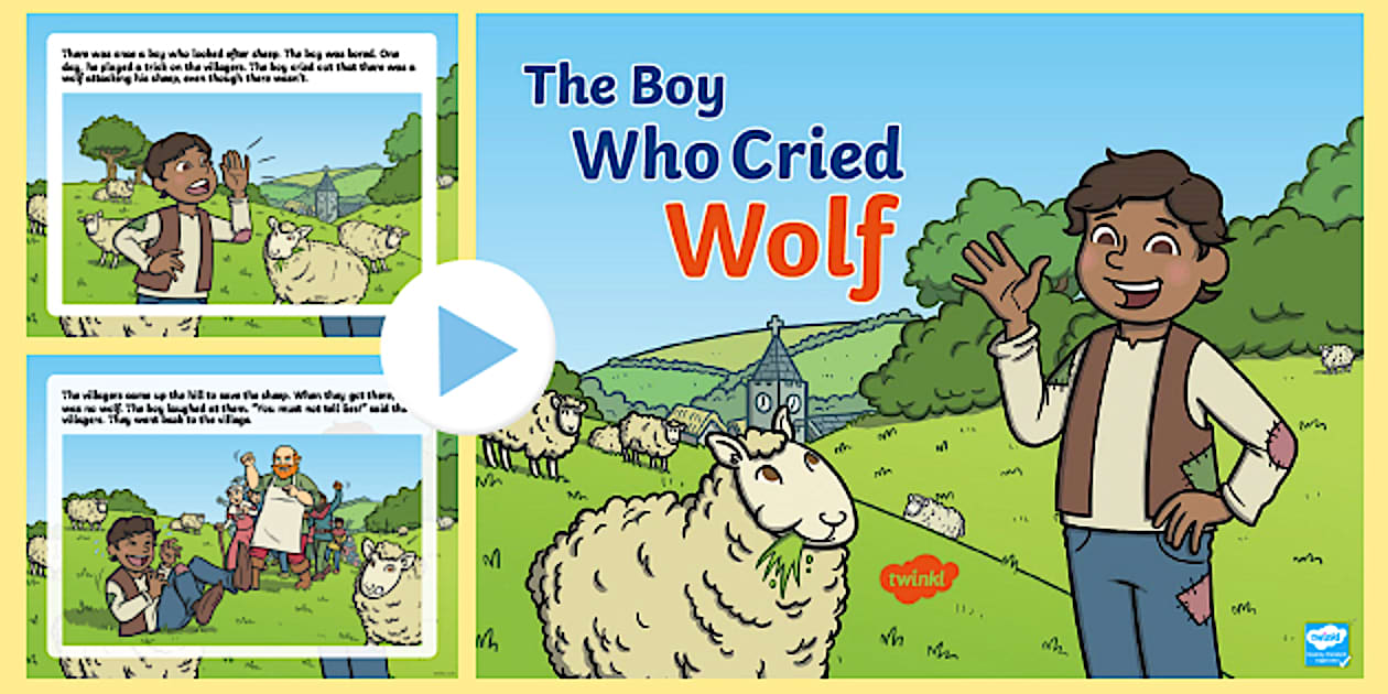 The Boy Who Cried Wolf Story PowerPoint (Teacher-Made)