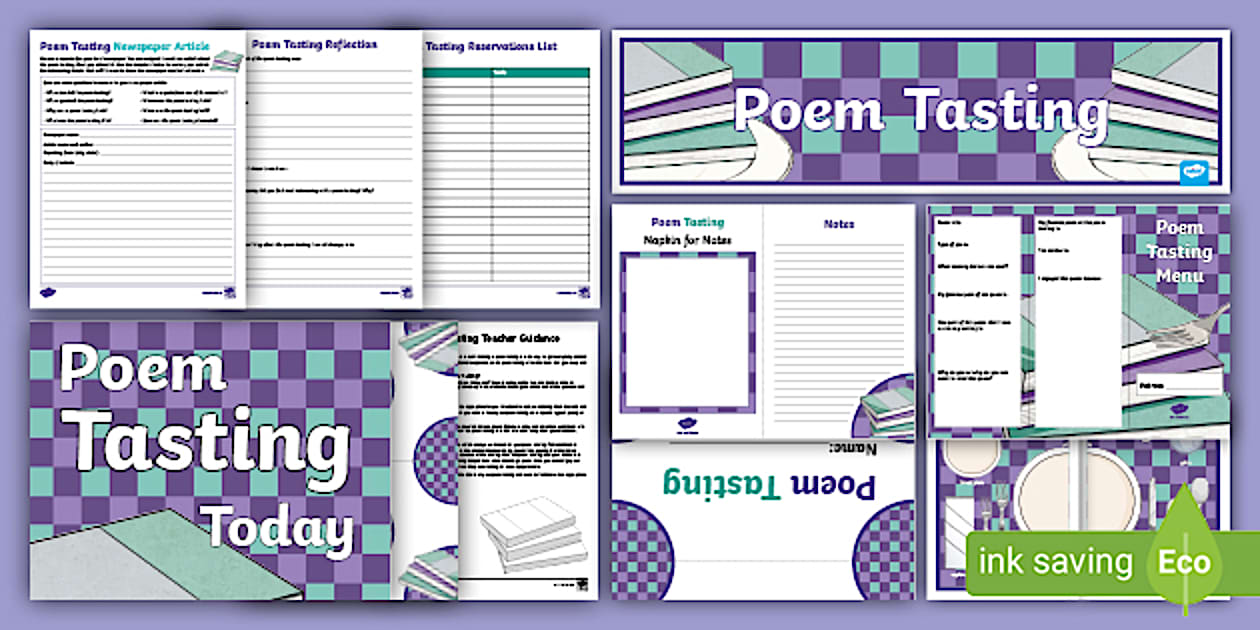 Poem Tasting Pack for 3rd-5th Grade (Teacher-Made) - Twinkl