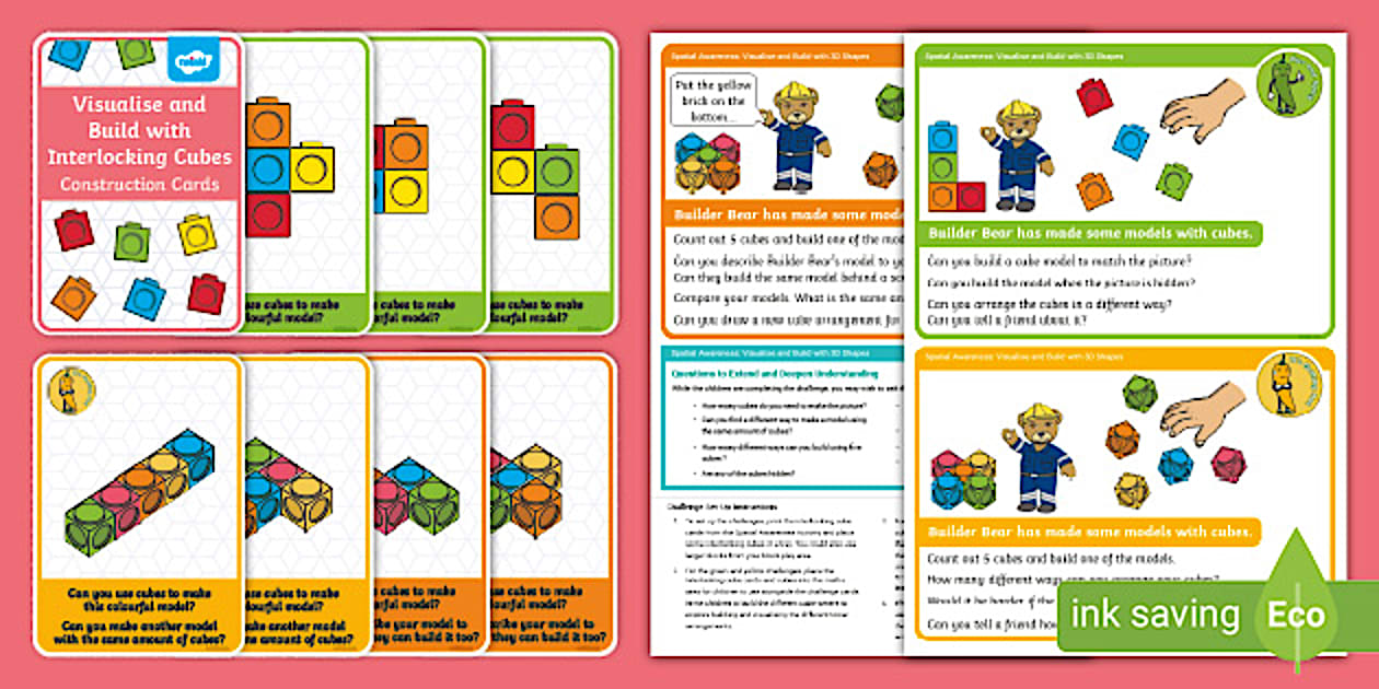👉 Spatial Awareness Chilli Challenges: Build 3D Cube Shapes