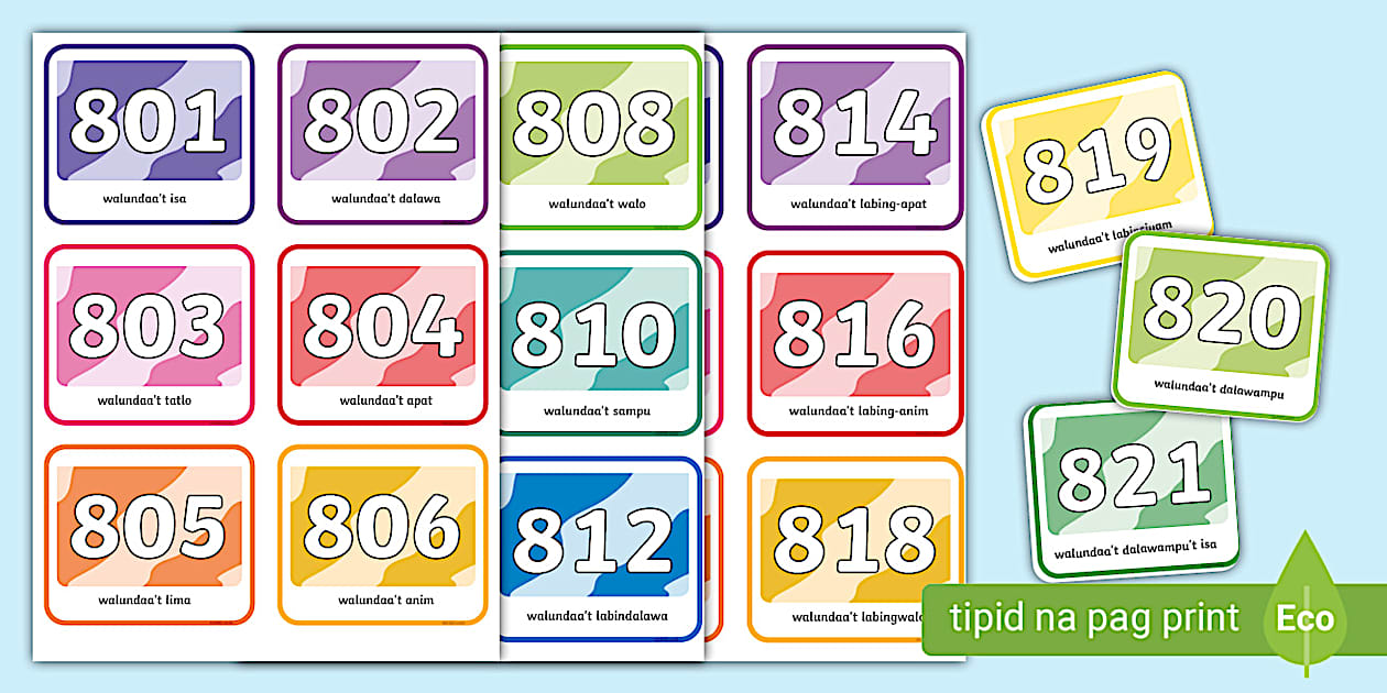 Pagbilang 801 Hanggang 900 | Grade 1 | Twinkl (teacher made)