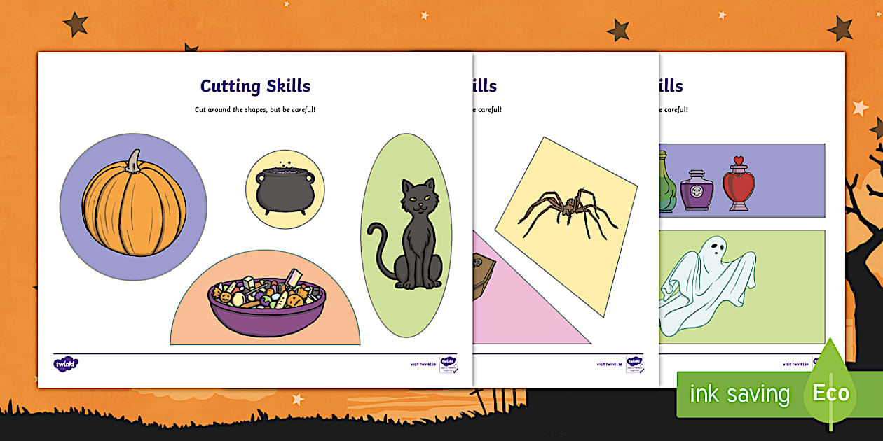Halloween Cutting Activity | Primary Resources | Twinkl