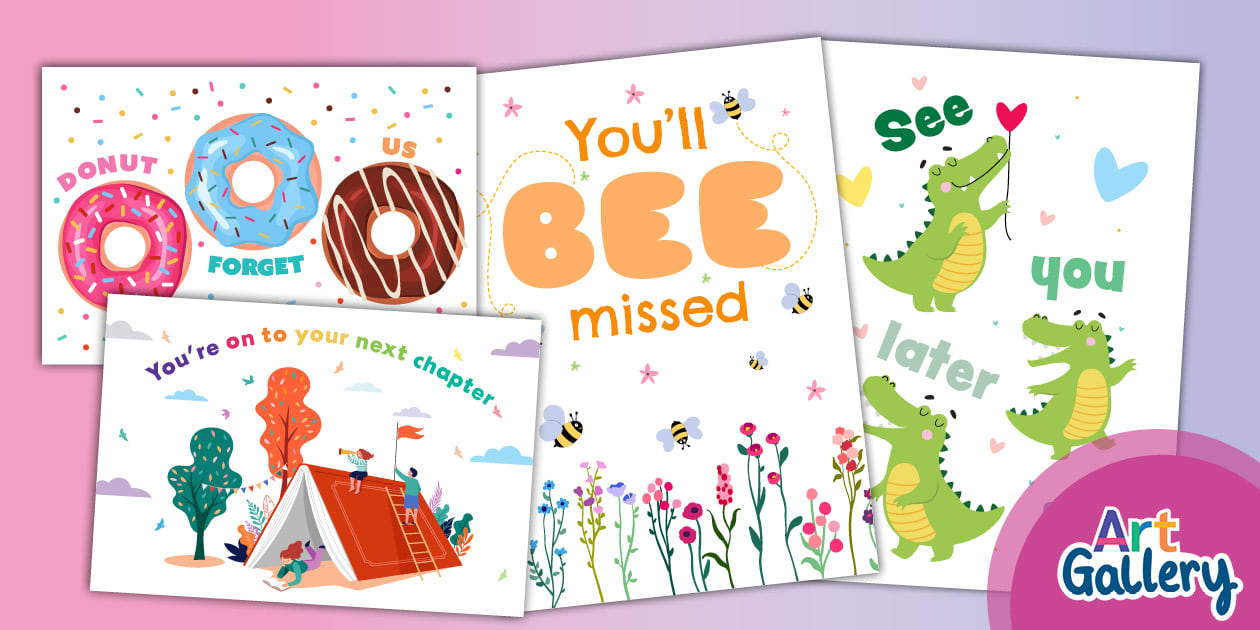 Goodbye Pun Posters (teacher made) - Twinkl